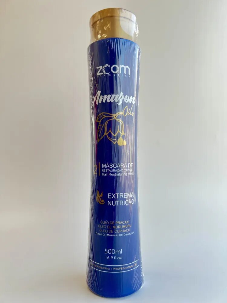 Кератин ZOOM Amazon Oils 500 ml с высокой степенью термозащиты и высокой силой выпрямления