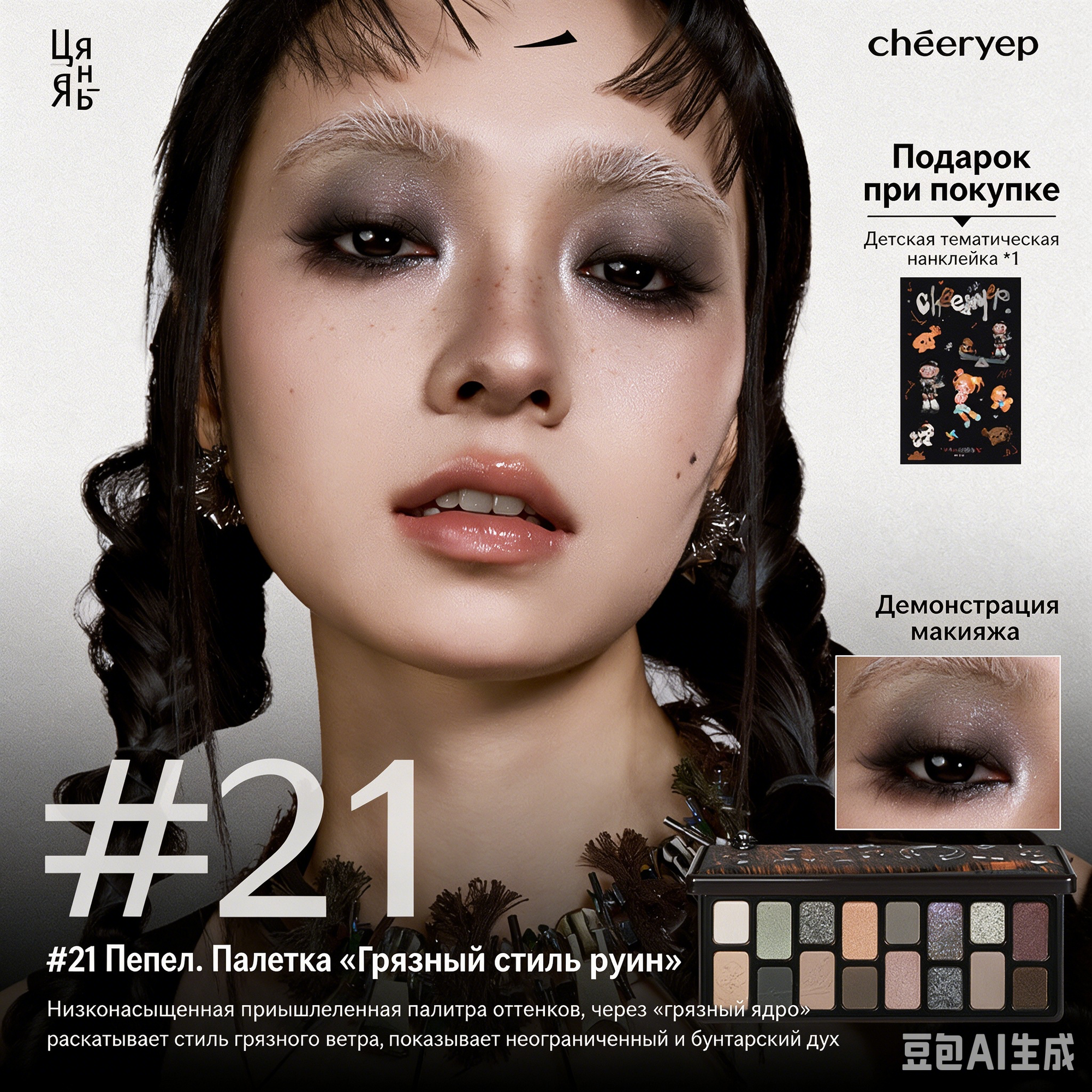 Палитра теней для век CHEERYEP (QIANYAN) Natural Star Eye - #21 Ember