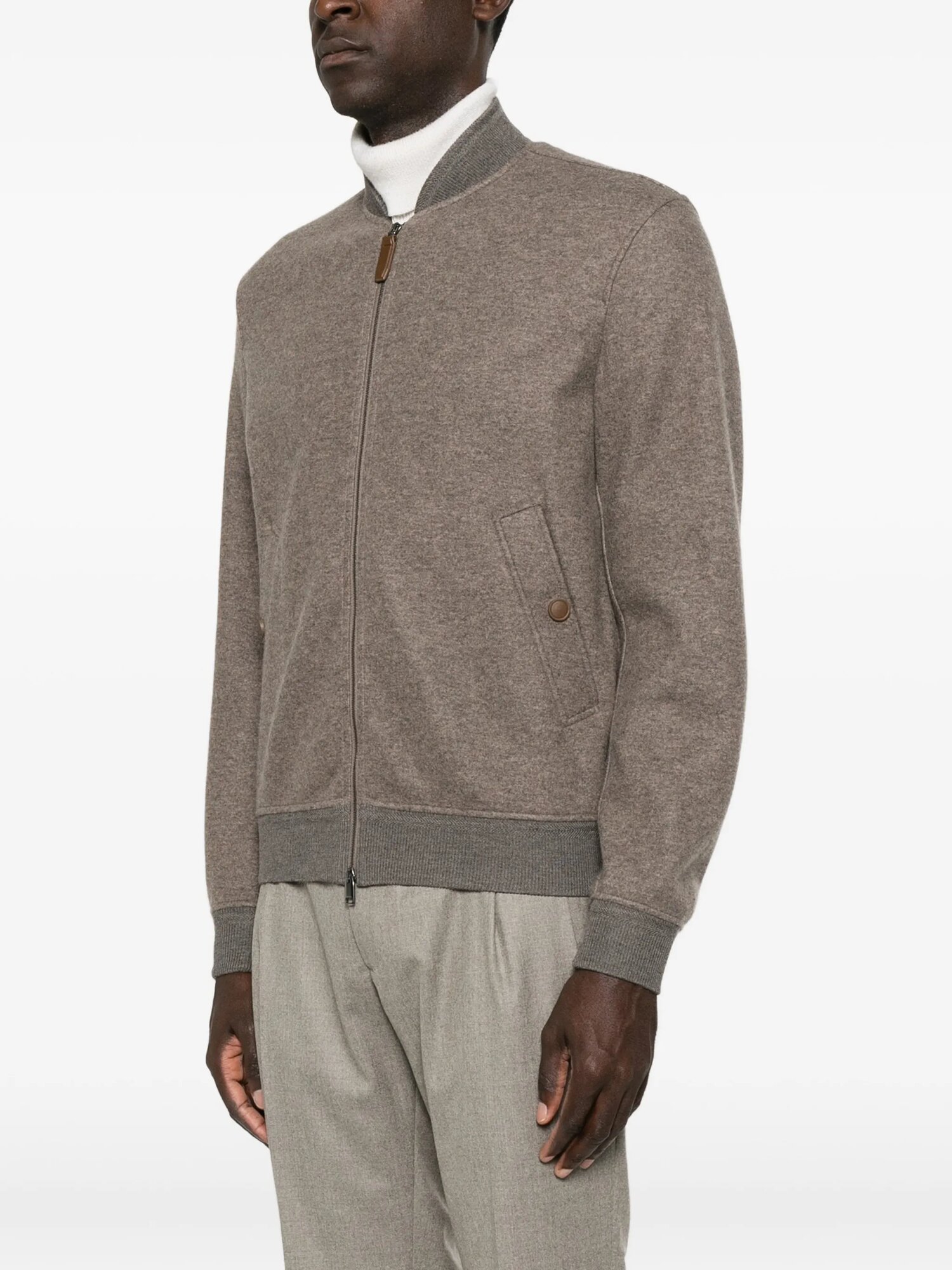 Куртка Brioni Zip-up bomber jacket, размер 52 — фото 1