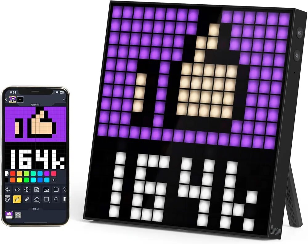 Divoom Pixoo-Max Программируемый светодиодный экран 16x16 пикселей