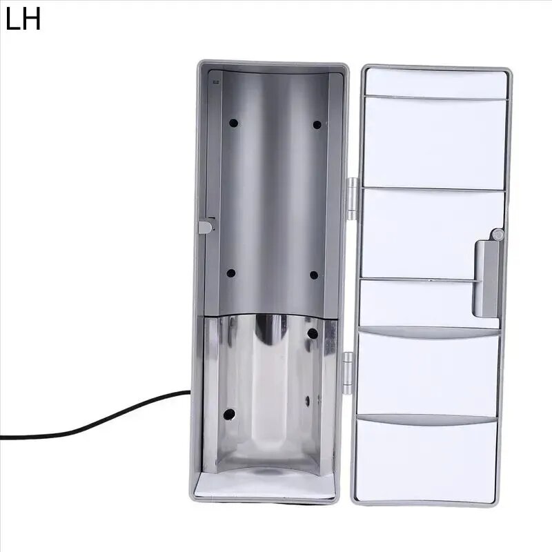 Мини-холодильник с USB-подключением, морозильная камера, холодильник для банок, охладитель и подогреватель пива, дорожный холодильник, морозильная камера для автомобиля, офиса, портативный.