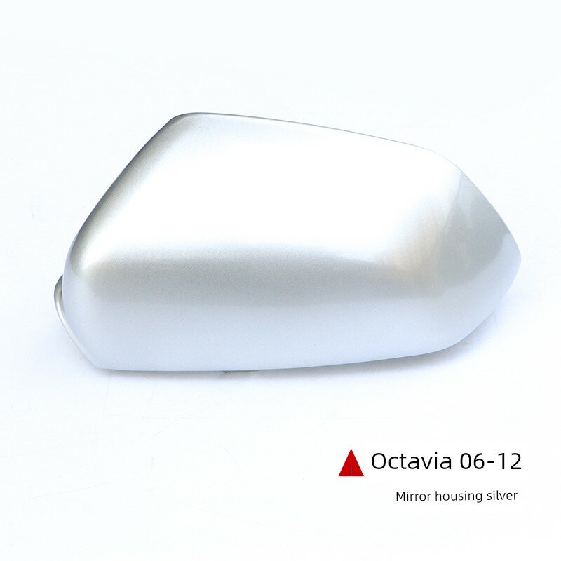 Корпус правого зеркала Skoda Octavia 2006-2012 г. в. серебристый цвет оригинал автозапчасть замена