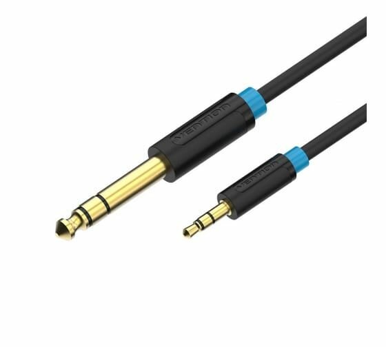 Кабель Vention аудио Jack 6,5 mm M/ 3,5 M - 2 м