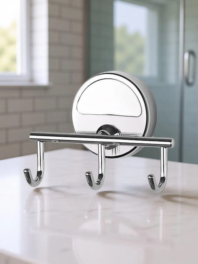 Крючок Classic Elite C003 для ванной, тройной, латунь, хром, Польша