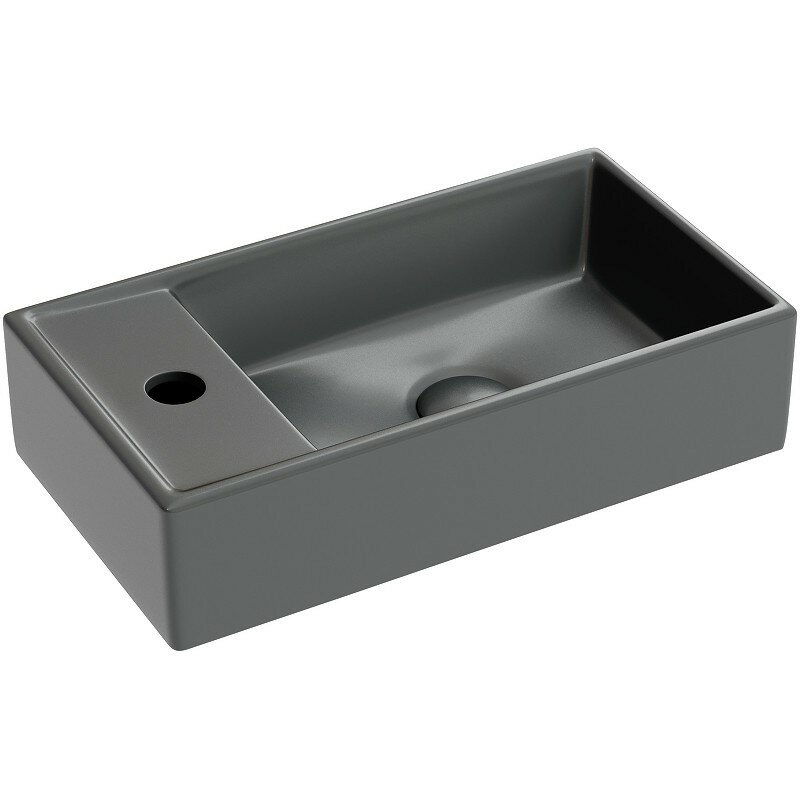Раковина Ceramicanova Element 41 R CN6051RMDH Темный антрацит матовый