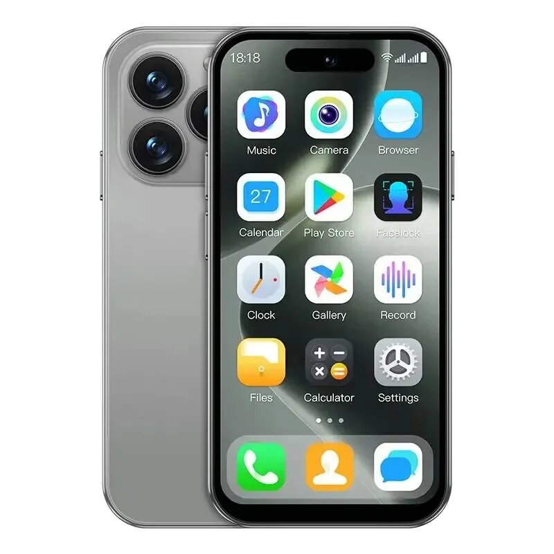 ONEMYTH M16 Pro 4,0 "мини-смартфон с динамическим сиянием, 2 ГБ ОЗУ, 16 ГБ ПЗУ, Серый, Серый, серый