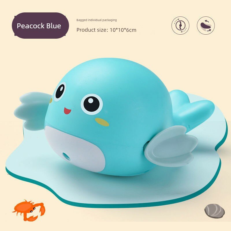 Зеленая водная игрушка-дельфин для купания, подходит для мальчиков и девочек, веселое купание
