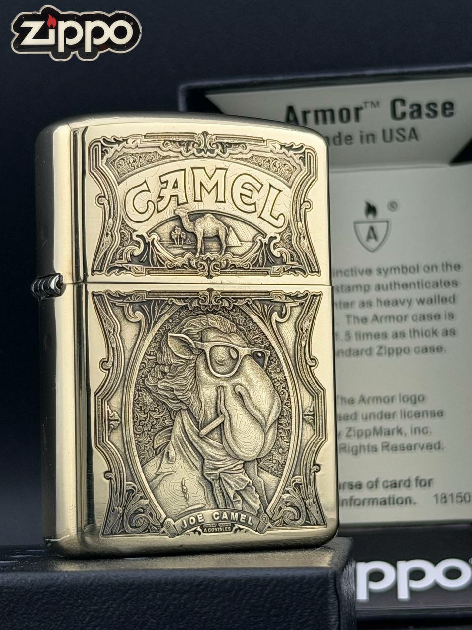 Бензиновая зажигалка Zippo Armor Camel Joe
