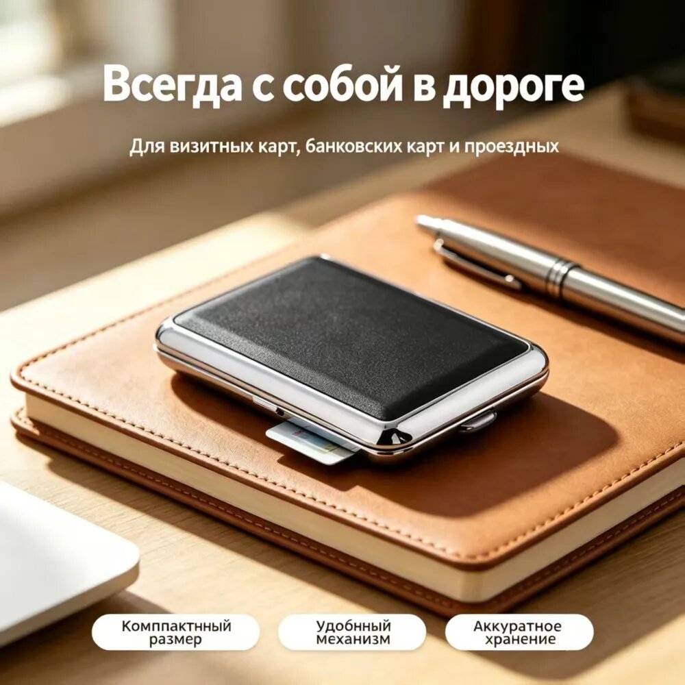 Спичечница длина 5.8 см, ширина 4 см, 1 шт, металл, черный