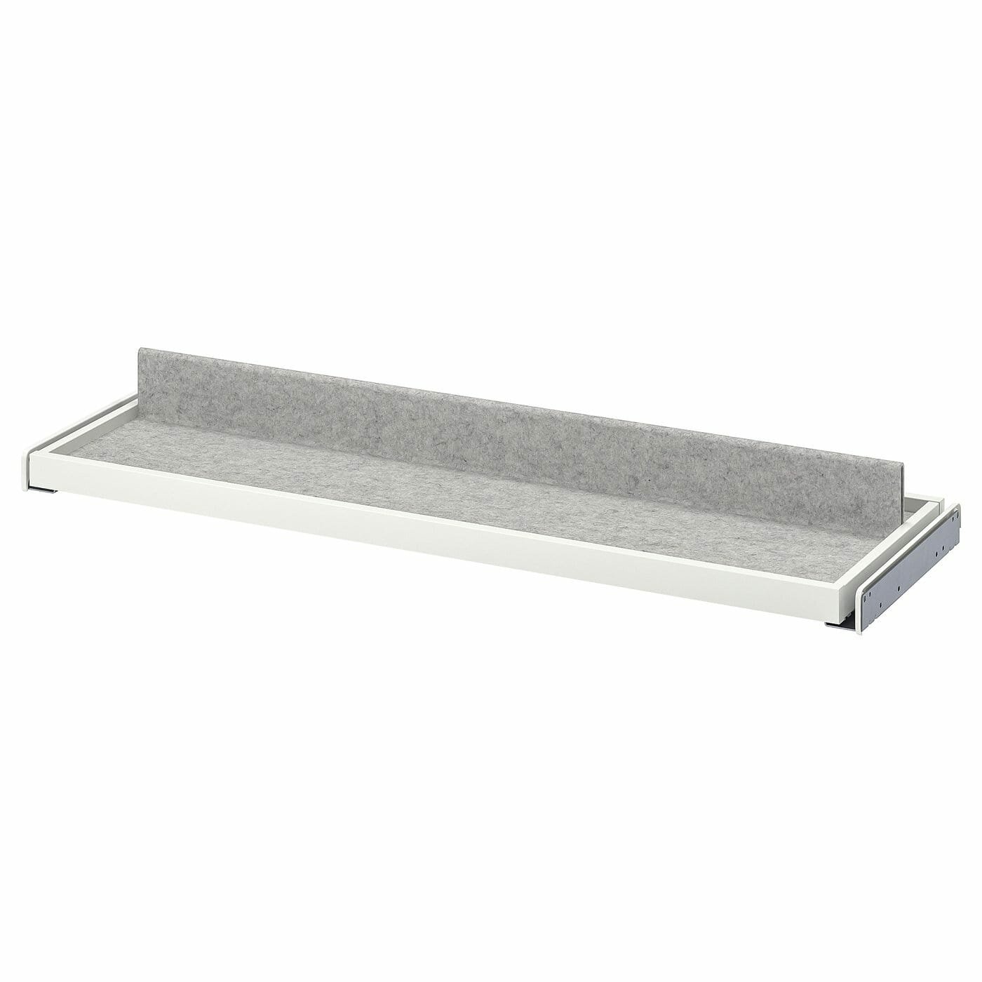 Корзина для хранения IKEA KOMPLEMENT, белый/светло-серый, 100x35 см 393.321.12