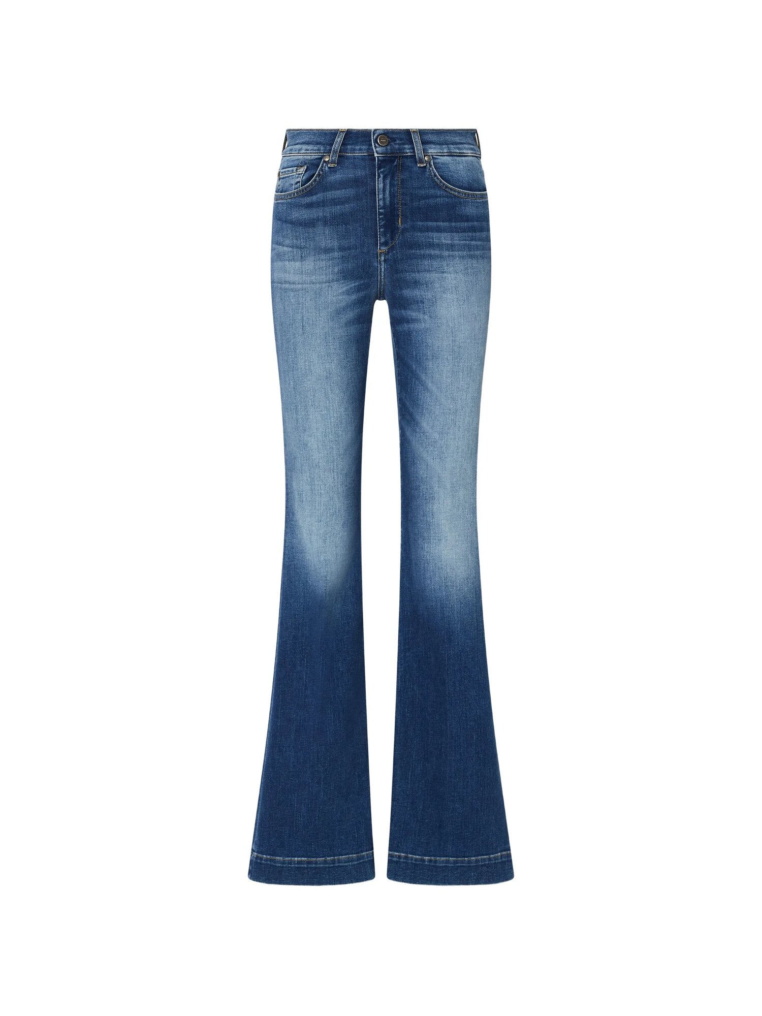Джинсы Flare jeans with rhinestones 