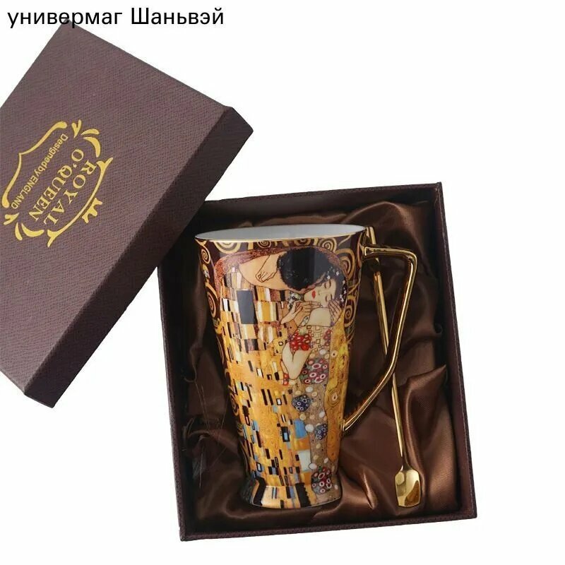 Кружка "Климт Живопись C", 460 мл, 2 шт