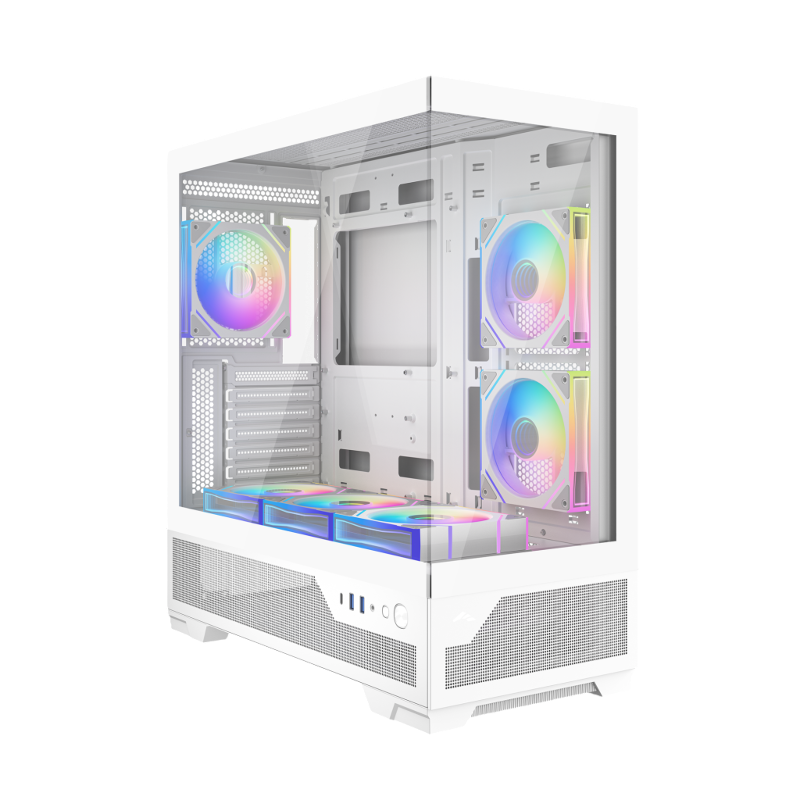 Корпус для ПК SAMA V43 ARGB White V43-WHADA6X1-GL V43-WHADA6X1-GL