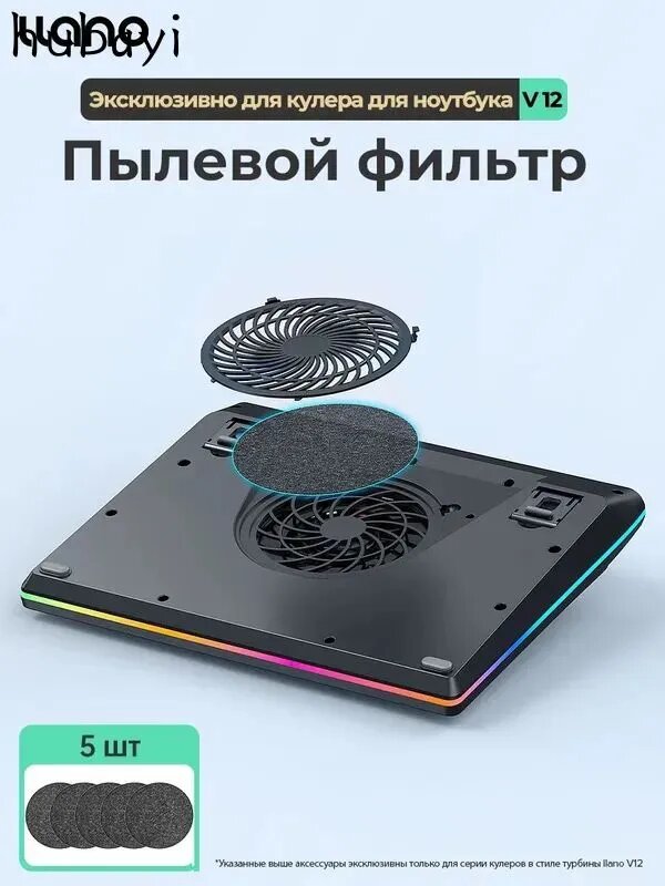 Llano Комплект V12: фильтр от пыли улучшает охлаждение и защищает от пыли, комплект из 5 штук