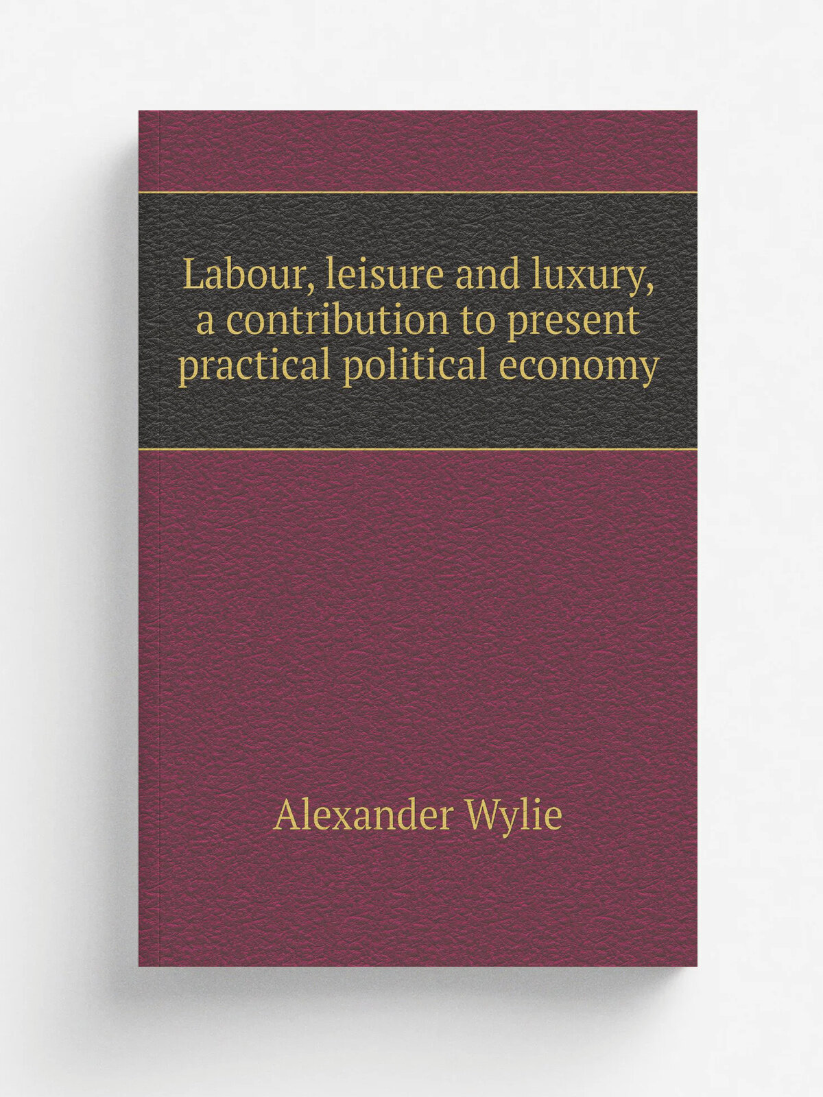 Labour, leisure and luxury, a contribution to present practical political economy