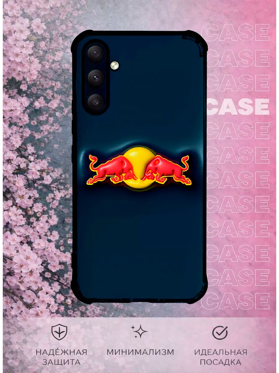Чехол на Samsung A34 с принтом Ред Булл