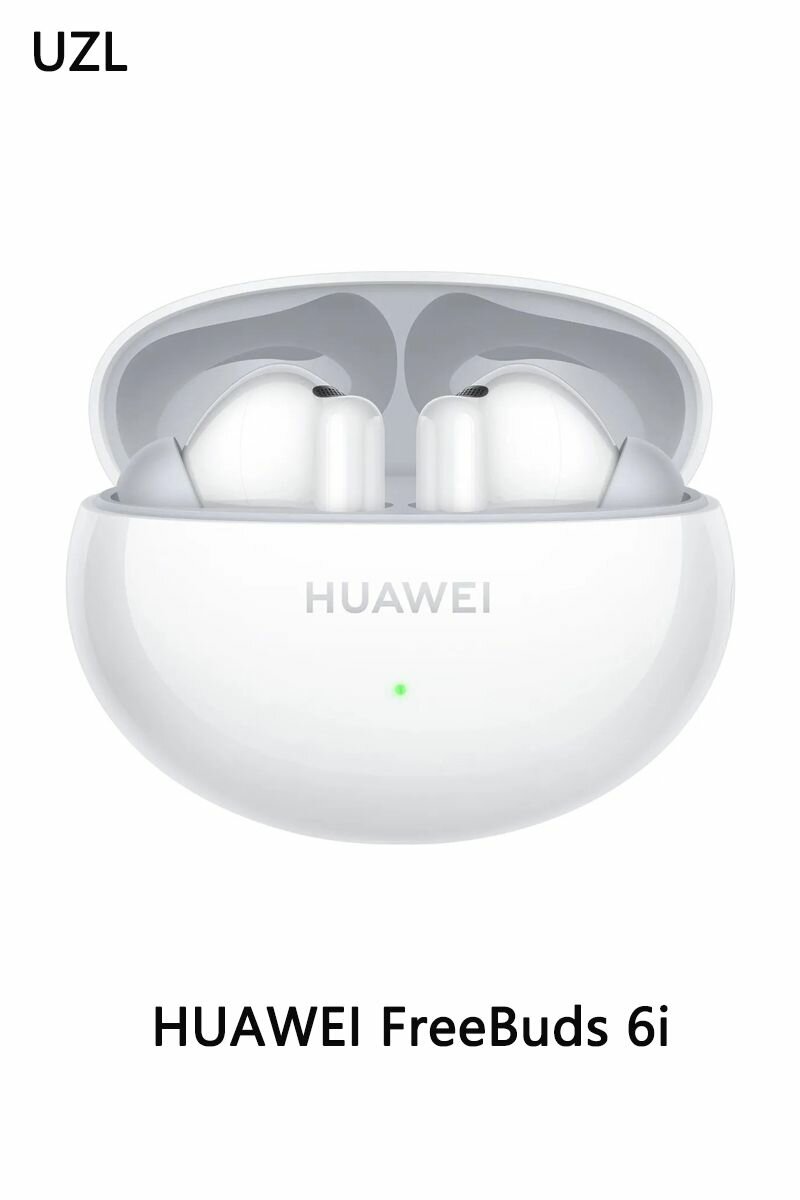 HUAWEI Наушники беспроводные с микрофоном Huawei FreeBuds 6i, белый