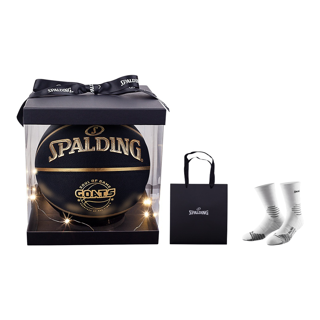Баскетбольный мяч унисекс SPALDING GOATS, размер 7, тренировочный, чёрный золотой, CN