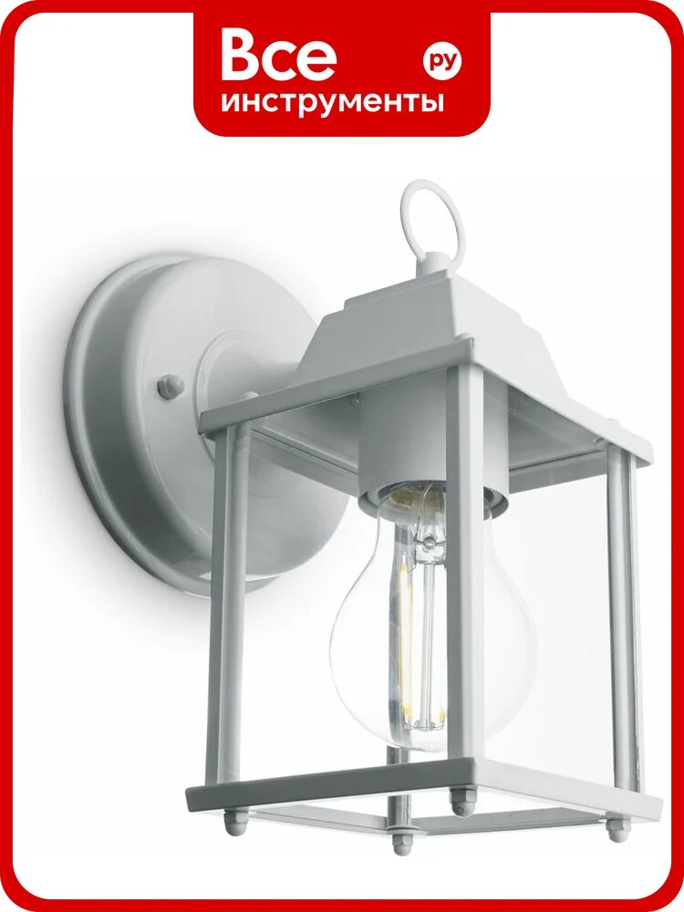 Садово-парковый светильник FERON PL200 60W 230V E27 155х105х205 мм белый 11877