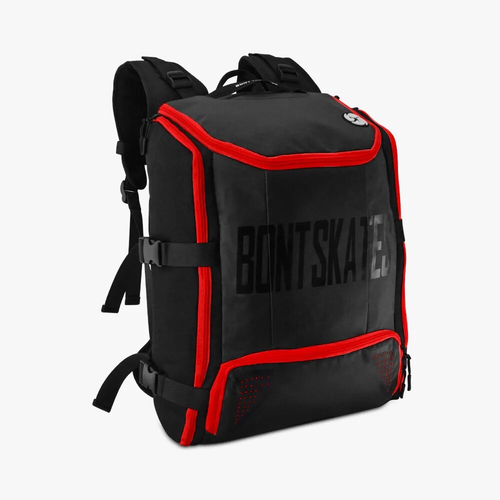 Рюкзак BONT, дорожная сумка, роликовые коньки для скоростного катания, рюкзак для роликовых коньков, тренировочный рюкзак, уличный рюкзак, парковые коньки Big Black Red