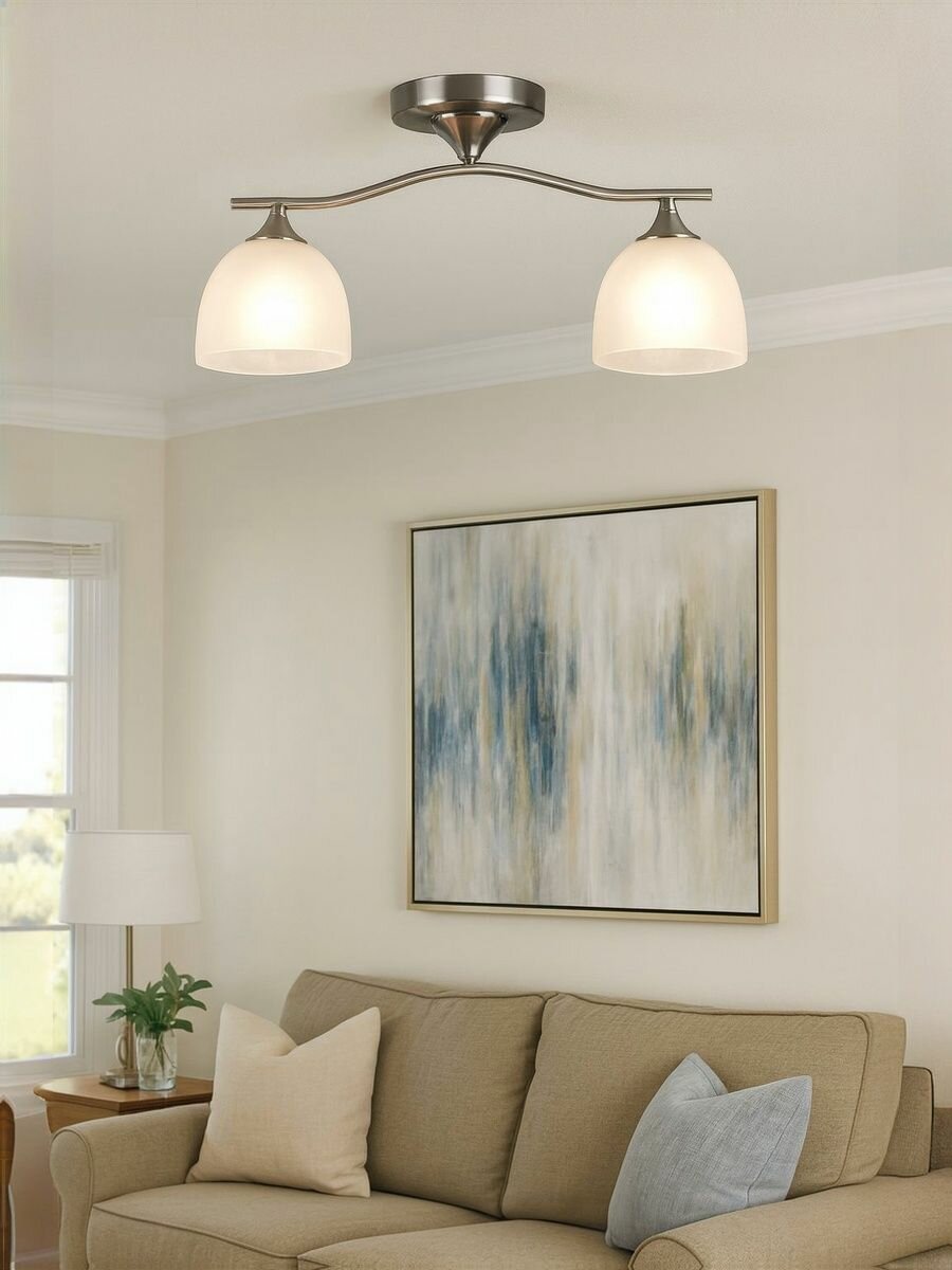 Люстра потолочная, Цвет - Хром, CC6414/2, Е14