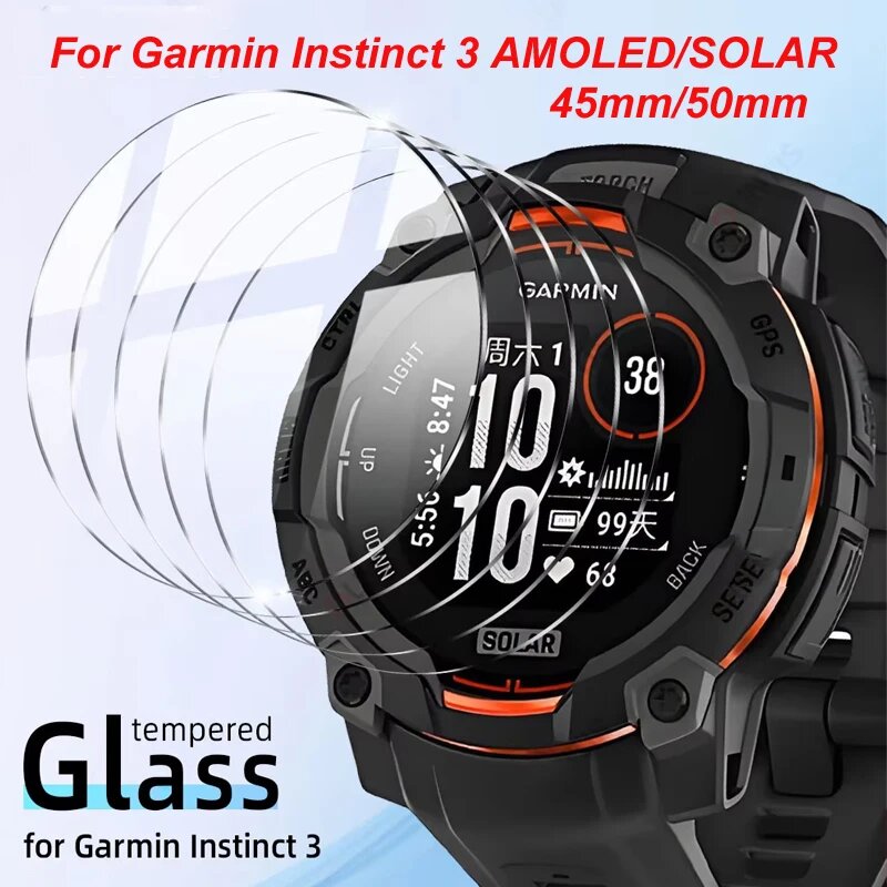 Защитная пленка Garmin Instinct 3 AMOLED SOLAR, 3 шт.
