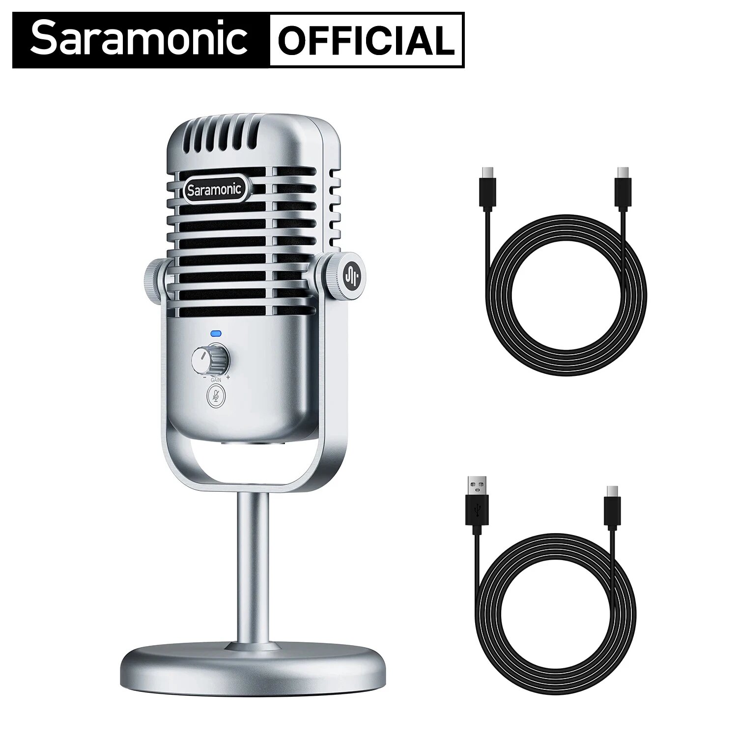 Saramonic Xmic Z3 USB компьютерный конденсаторный кардиоидный микрофон для игр Youtube запись потоковая передача подкастинг студийный микрофон