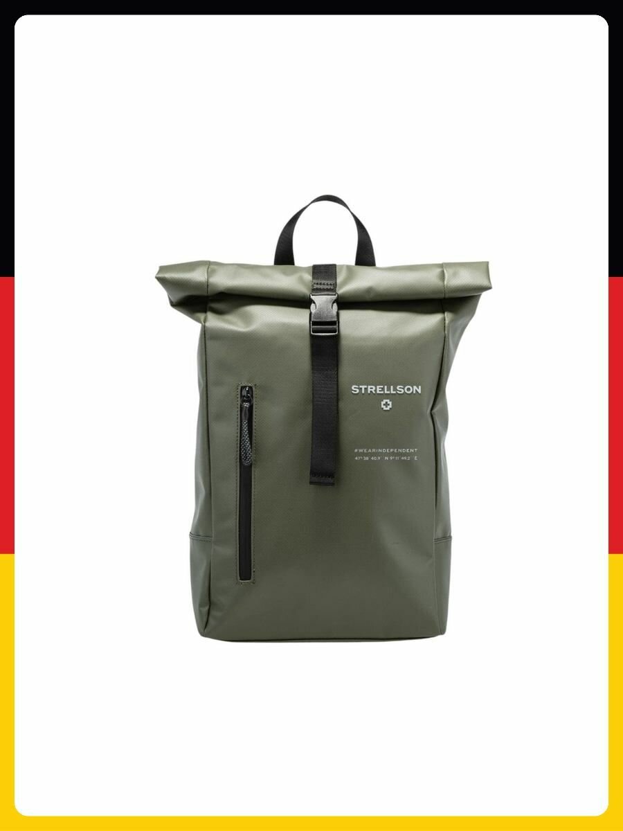 Рюкзак STRELLSON Stockwell 2.0 Eddie S, хаки, 380х250х100