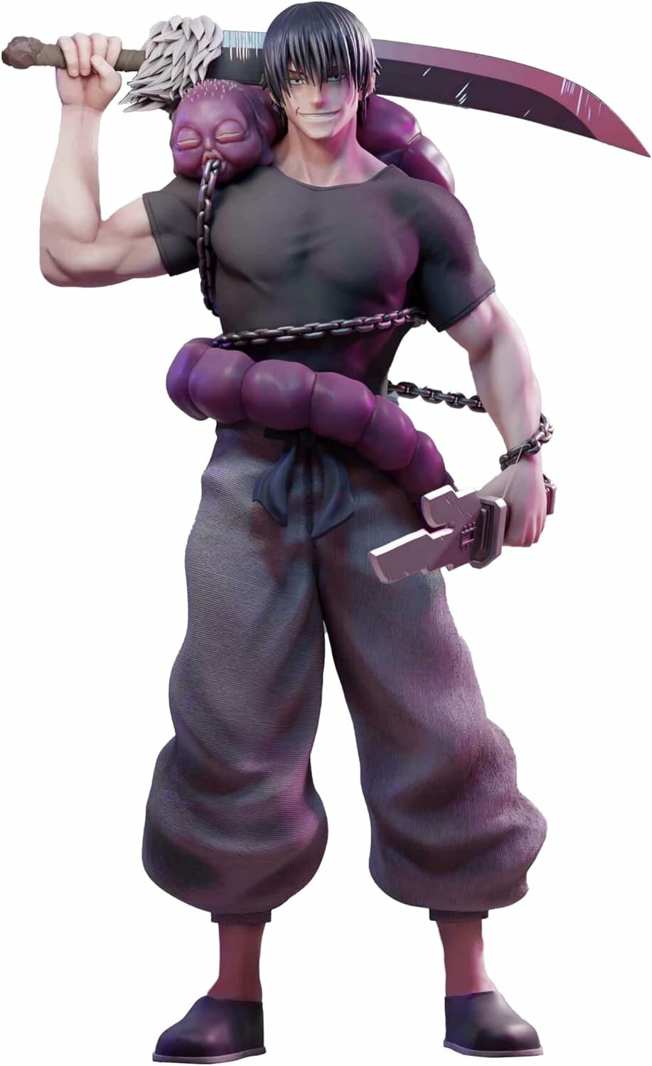 Фигурка Тодзи Фушигуро, "Jujutsu Kaisen", с маской и мечом, коллекционная статуэтка, рождественские подарки