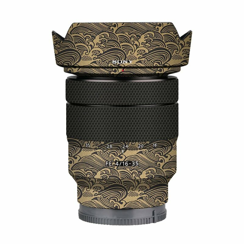 Защитная пленка для объектива Sony FE 16-35mm F4 ZA с клеем 3M, океанский золотой