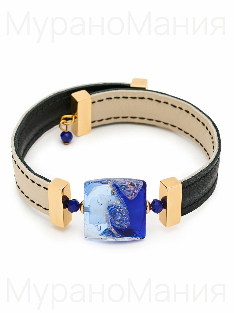 Браслет, стекло, муранское стекло