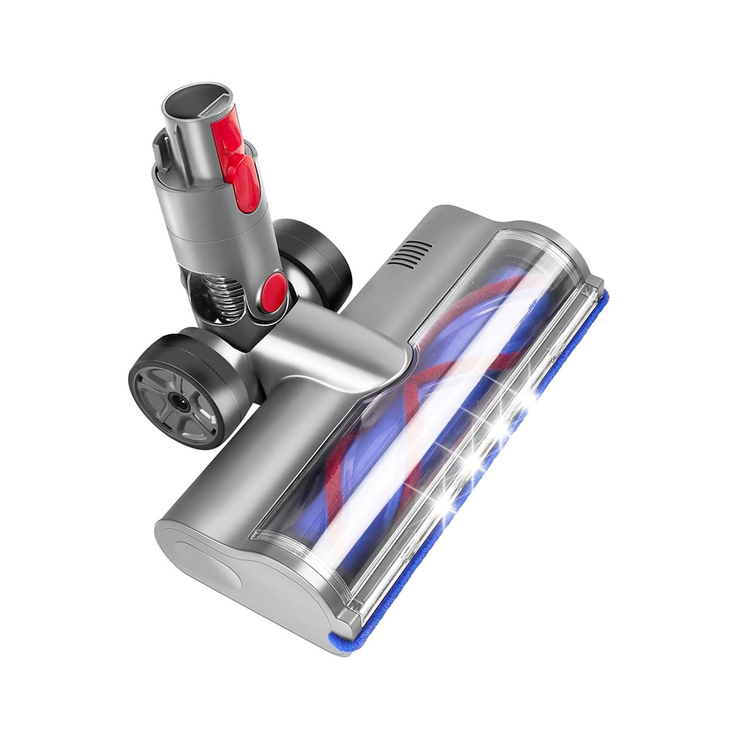 Щетка с мотором и подсветкой для пылесосов Dyson V7 V8 V10 V11 V15. Турбощетка для ковров и твердых полов.