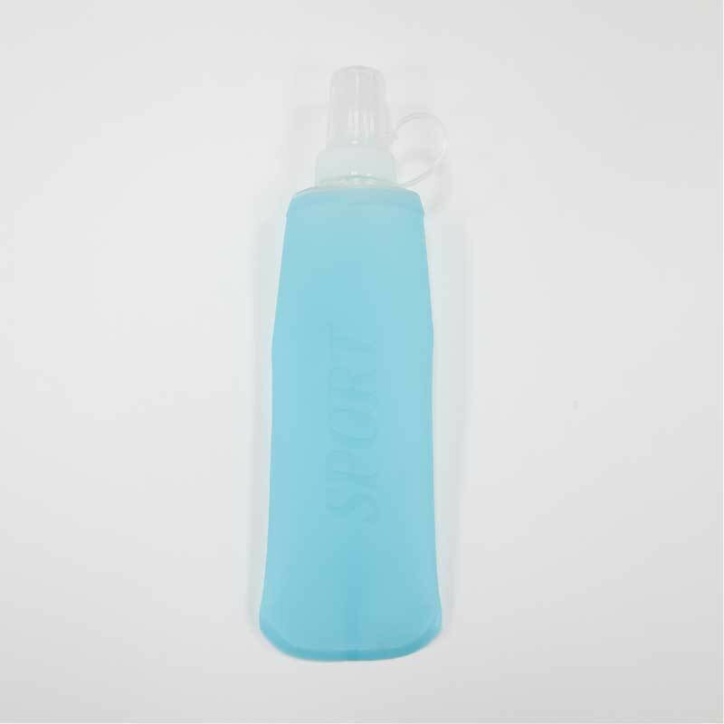 Мягкий резиновый 250 мл синий спортивный водный бутылка для марафона, экологичная, поясная сумка