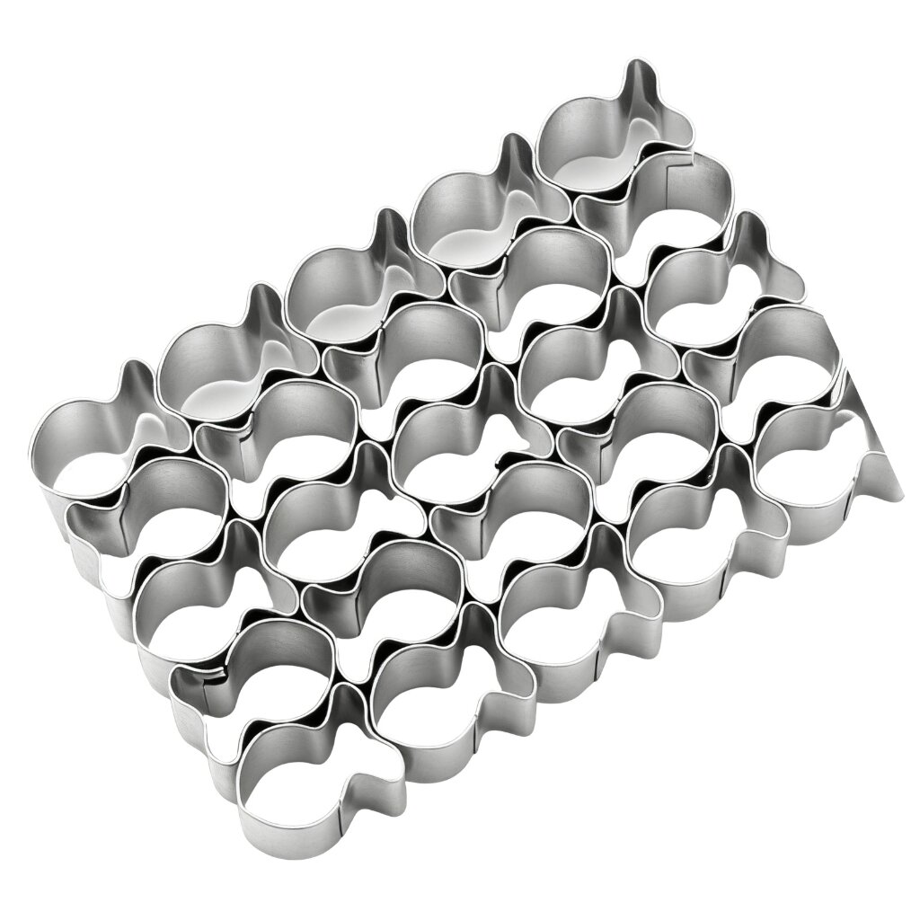 Форма для бисквита "цветок и любовь" из нержавеющей стали-рыба