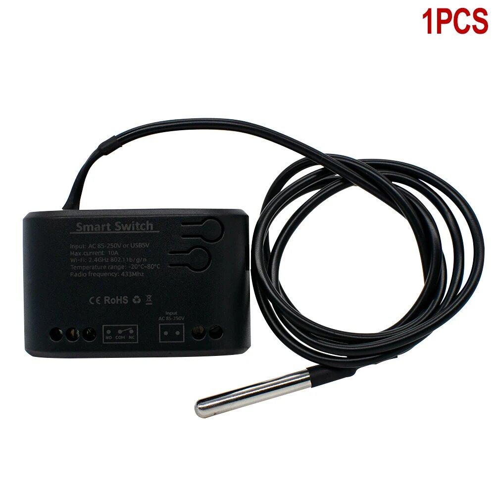 Tuya Wi-Fi умный датчик температуры переключатель монитора 7-32 В 85-250 В термостат пассивное сухое контактное реле Alexa Google Home