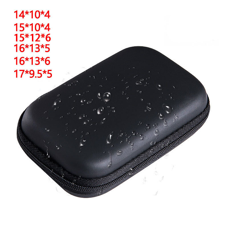 Eva box чехол для наушников коробка для мобильного жесткого диска 2.5 дюйма коробка для хранения наушников коробка для хранения кабелей eva сумка 14*10*4 см (горизонтальная сетка) 2 штуки