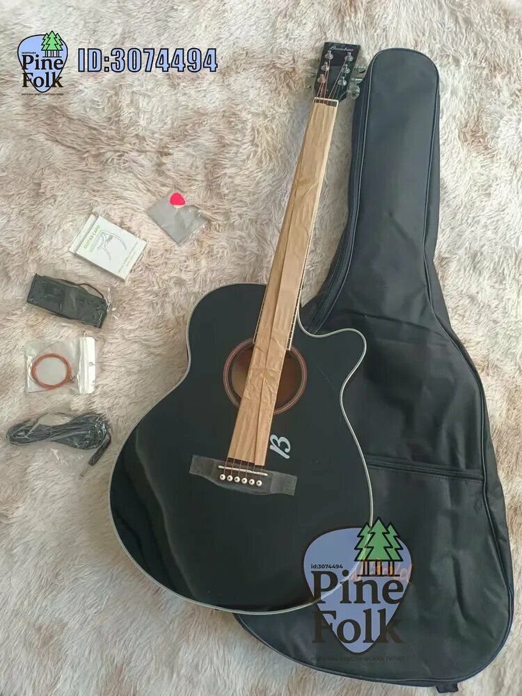 Акустическая гитара Электроакустическая электроакустическая гитара комплект 6-струнная, корпус Ель 40"