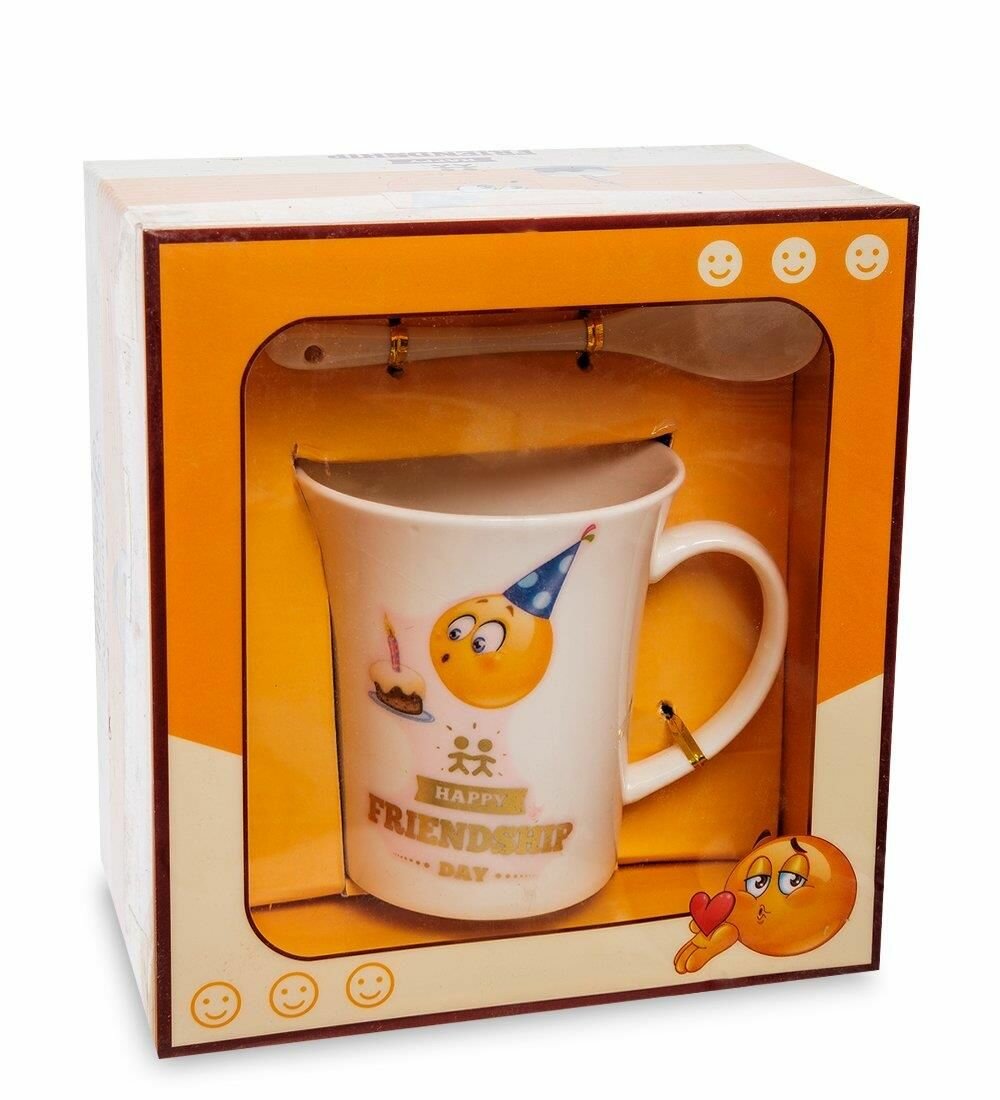 Кружка в подарочной коробке День дружбы A2133050 разностор, Фарфор