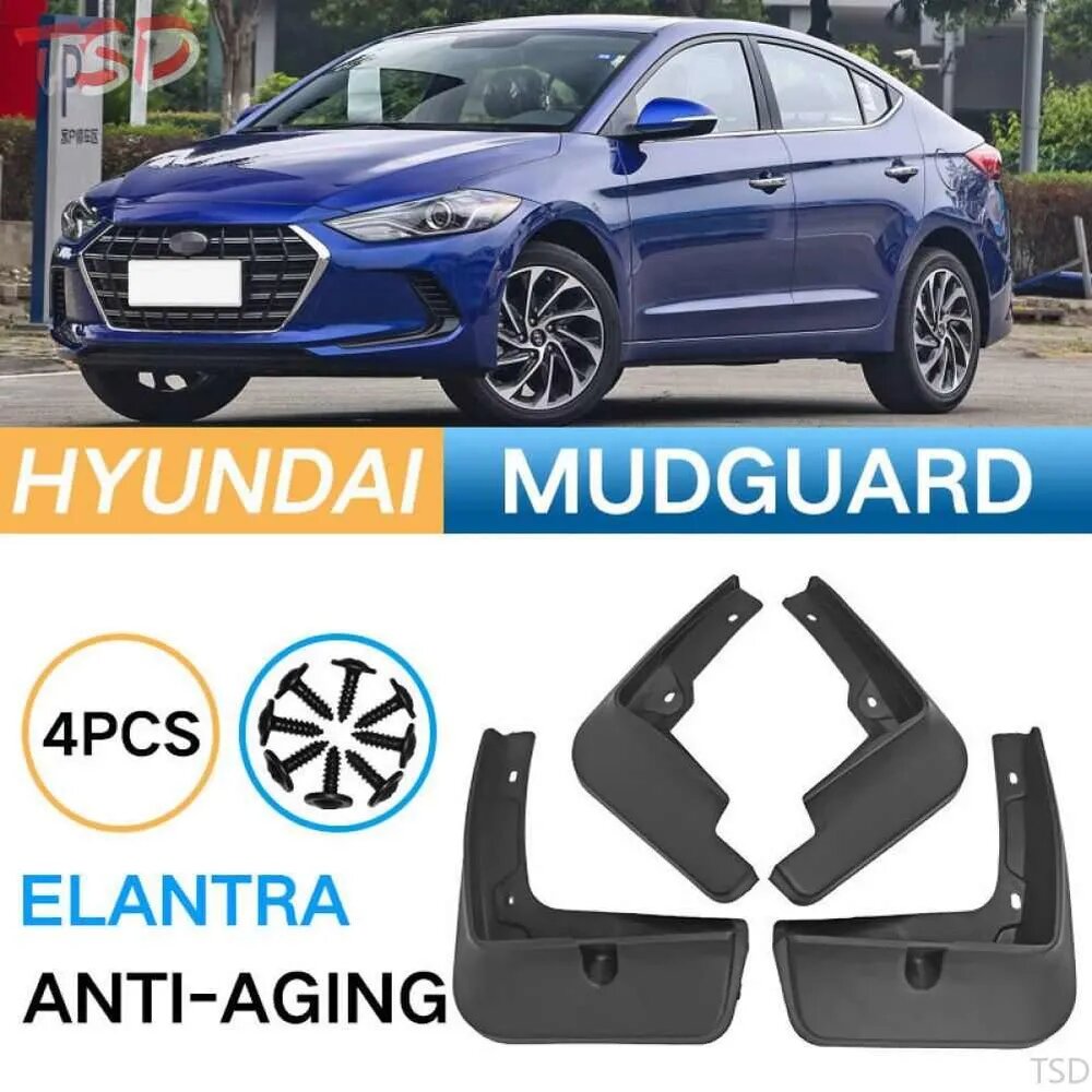 Крыло автомобильное, арт. Брызговики для Hyundai Elantra 2016-2020 автомобиль крыло брызговики