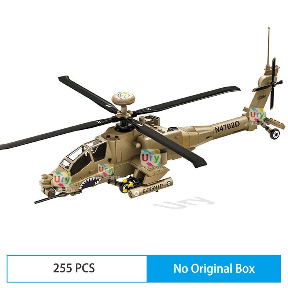 SLUBAN модель вертолета Apache AH-64