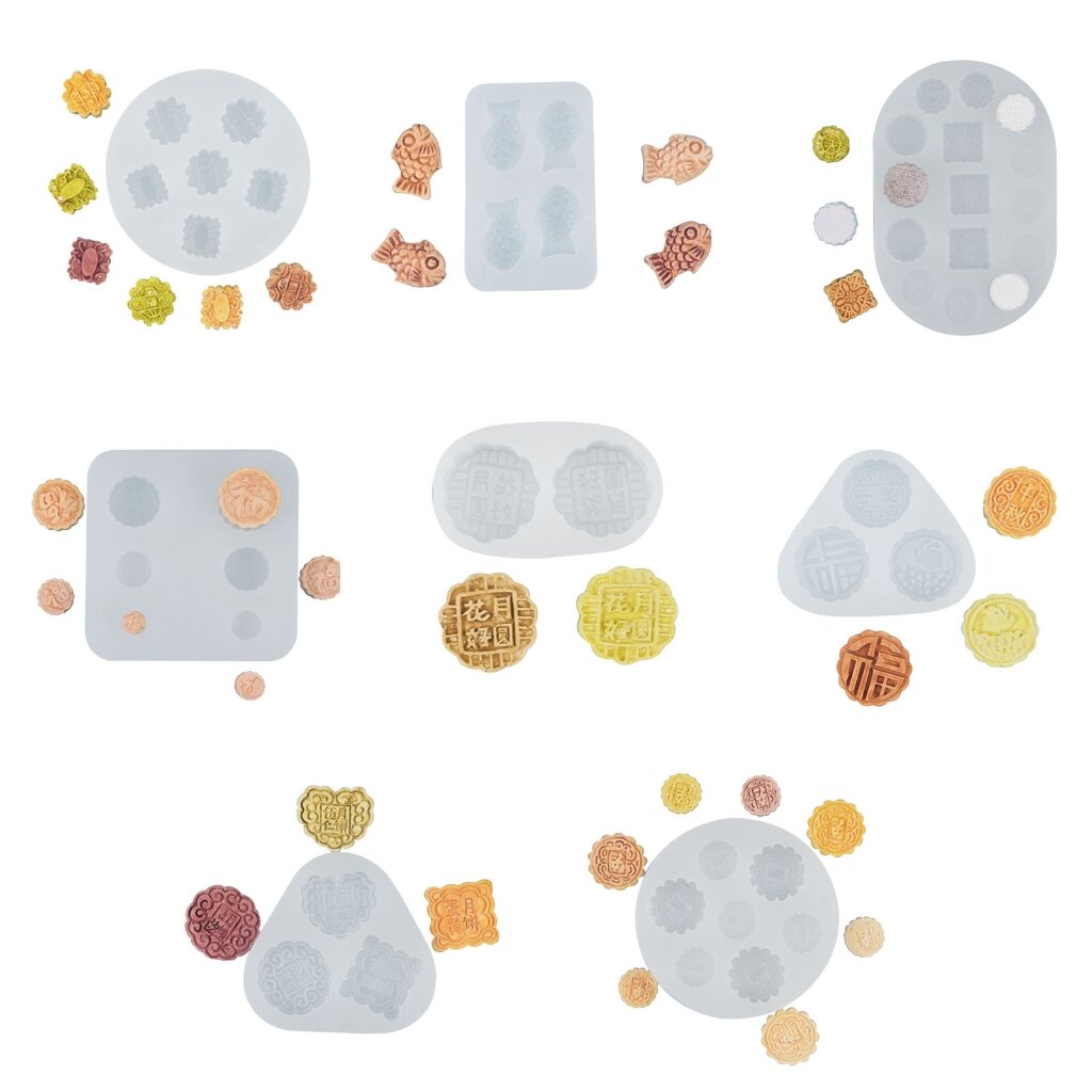 Луковая силиконовая плесень печенье для лунных пирожных производителей поставки в середине осени, - Стиль 6