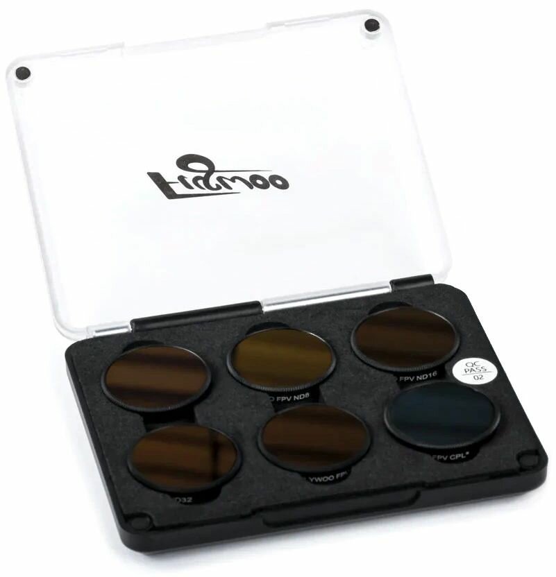 Комплект из 6 фильтров ND4/8/16/32/64/CPL для экшн-камер Flywoo GP9/10/11, SMO и Naked GoPro 6/7 Flywoo 109218