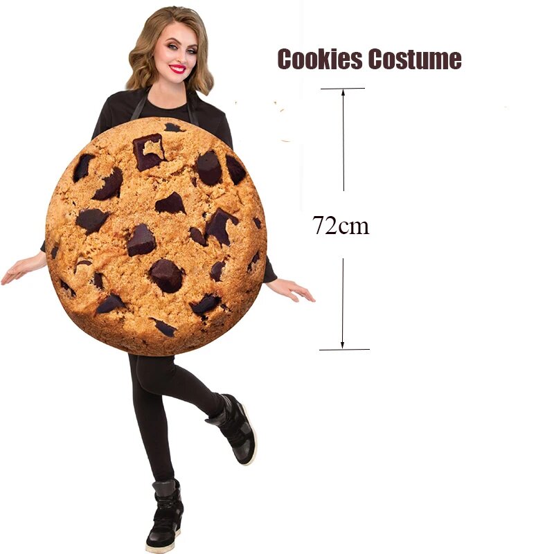 Унисекс, для женщин и мужчин, багета, Чили, кекс, тунец, круассаны, картофель, пицца, Пончик, маскарадный костюм для взрослых, костюм на Хэллоуин