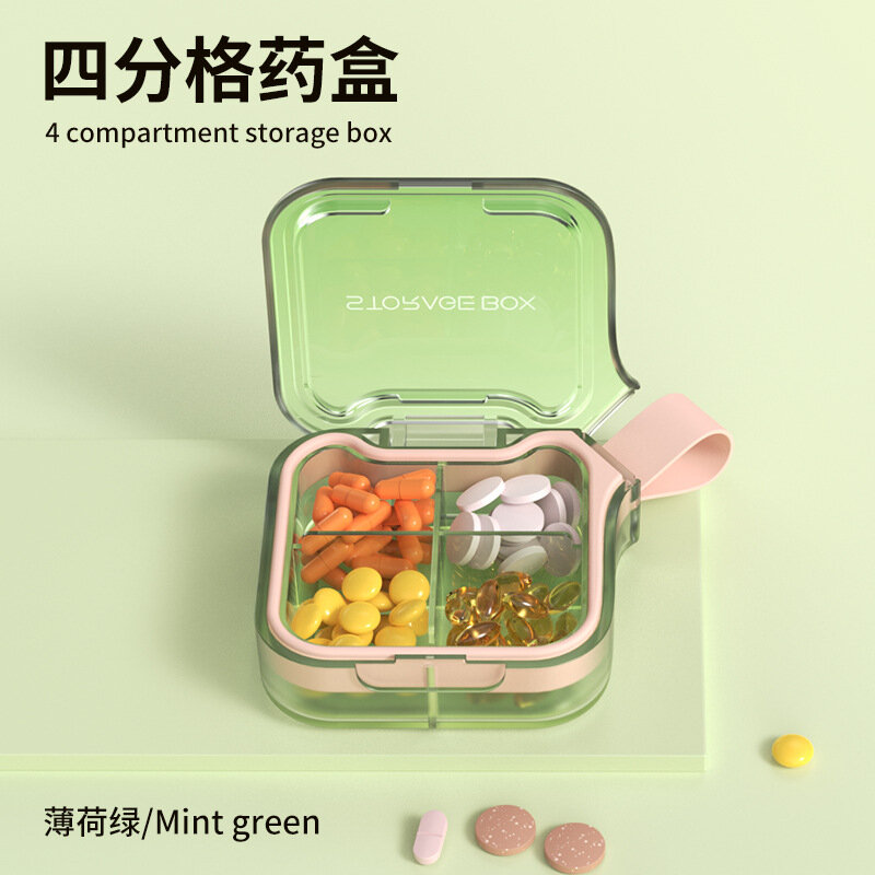 Портативная коробка для таблеток на семь дней в неделю, портативная коробка для хранения лекарств на семь дней в неделю, герметичная, большой емкости