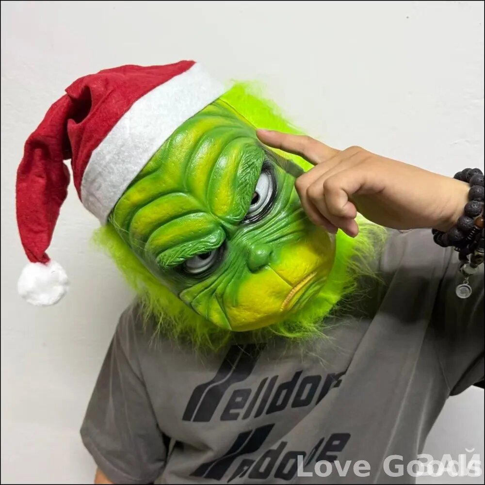 Эксклюзивная маска Гринча для празднования Рождества