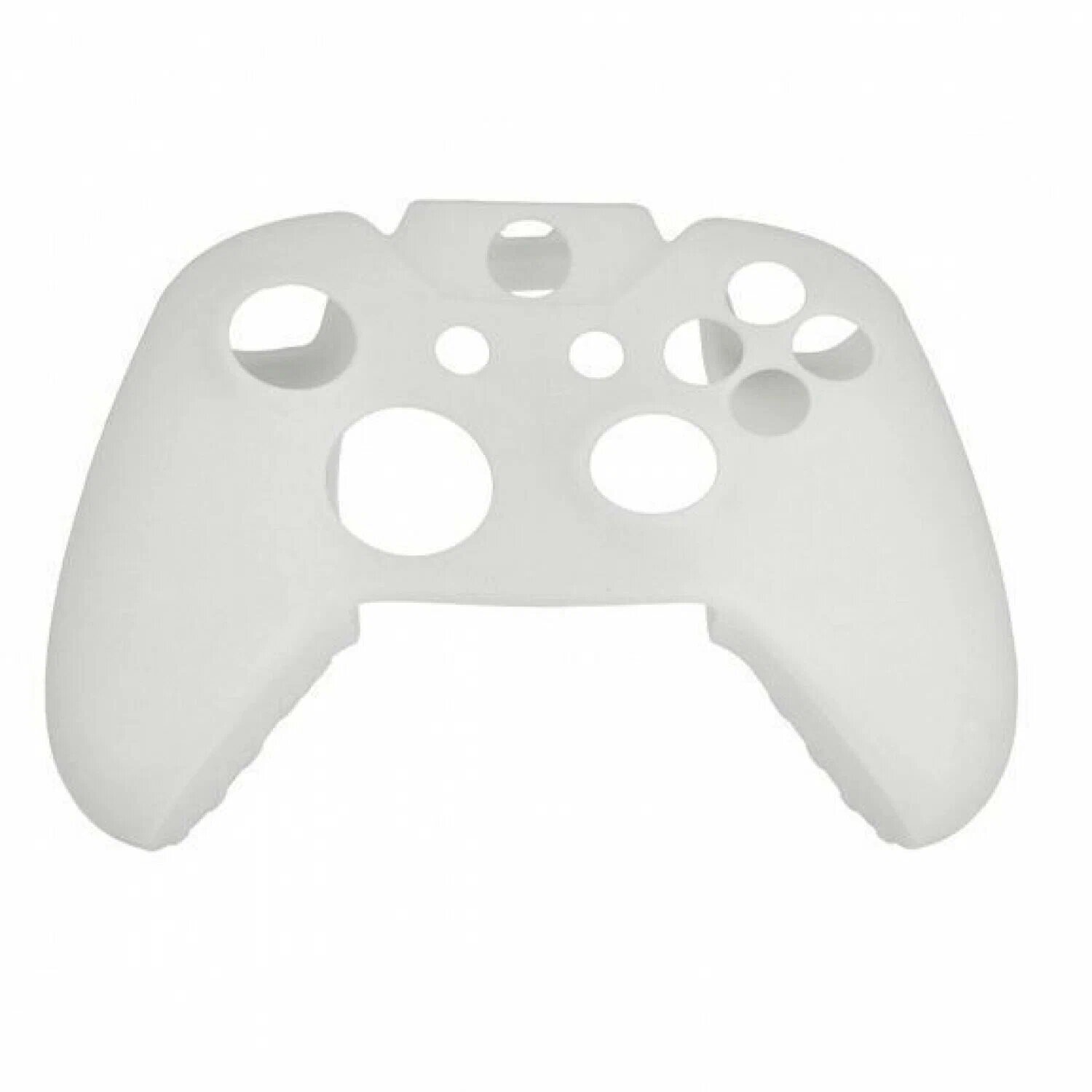 Силиконовый чехол для геймпада Xbox One белый + 2 накладки на стики