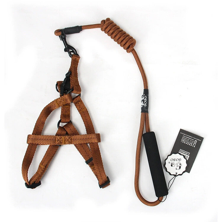 Регулируемая поводок для крупных пород собак - Нейлоновый поводок без давления на шею для прогулок на улице