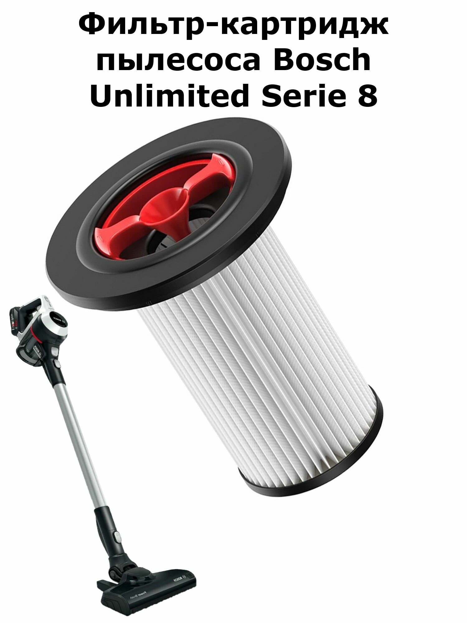 Фильтр-картридж пылесоса Bosch Unlimited Serie 8