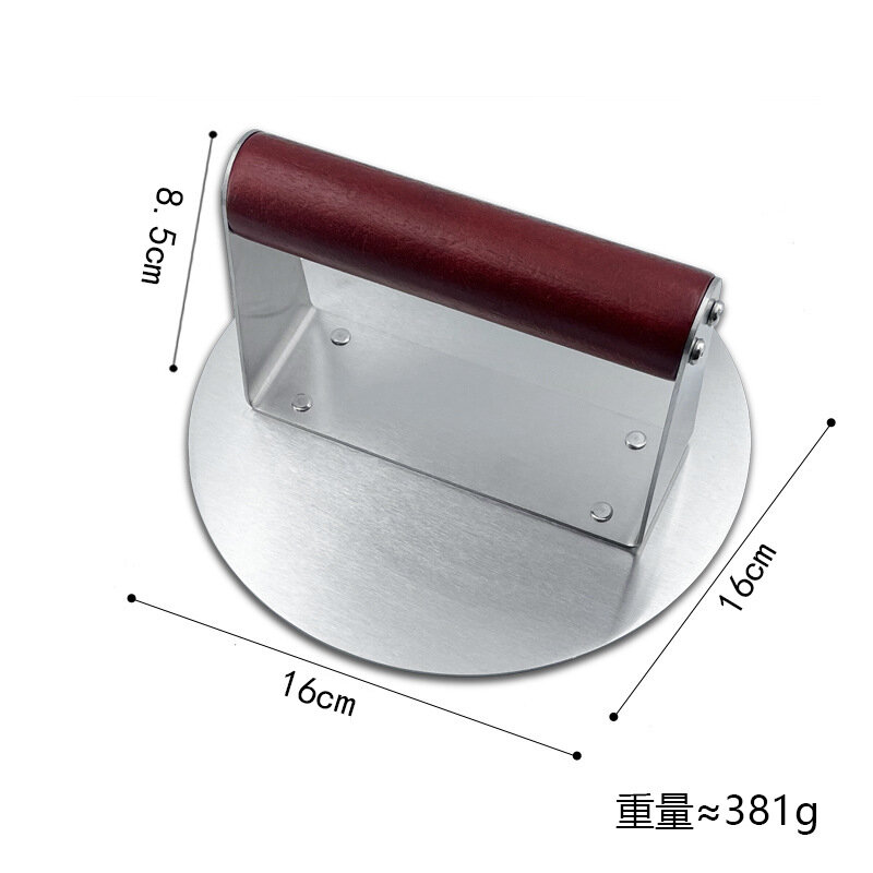 Пресс для мяса из нержавеющей стали, круглый и квадратный, пресс для мясных пирожков, кухонный инструмент, ручной пресс для мяса, пресс для бургеров, весы с узором