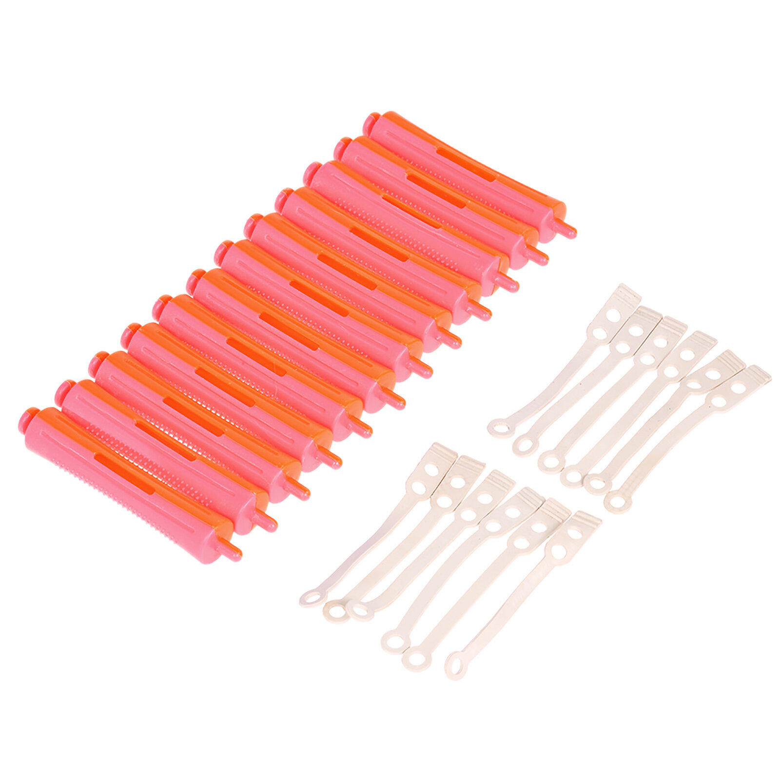 12 Pieces Salon Cold Rods Hair Roller With Rubber Band Curling Curler Perms Hairdressing Styling Tool for Girls Women Hair DIY, Random Color, 6Pcs, #3 #4 #5 #6 #7 (Optional), Plastic Rubber Material